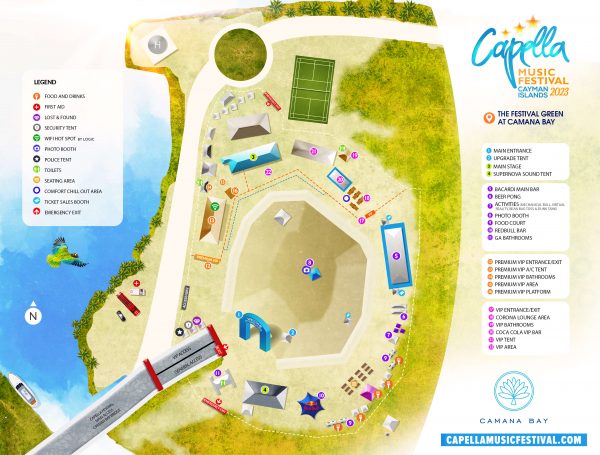 Festival Map – Capella Music Festival
